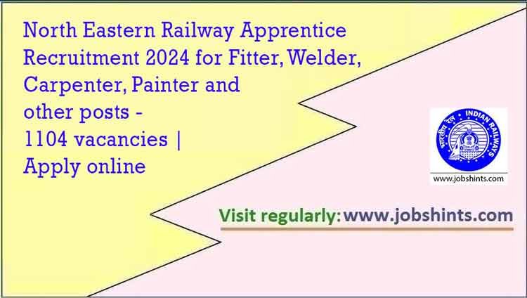 North Eastern Railway Apprentice Recruitment 2024 for Fitter, Welder ...
